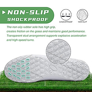 Indoor Soccer Shoes Mens Soccer Cleats Women Turf Soccer Shoes Men Zapatos de Futbol para Hombres Football Cleats Women Tacos de Futbol para Hombre Tacos de Futbol Futsal Shoes High Top Shoes TF