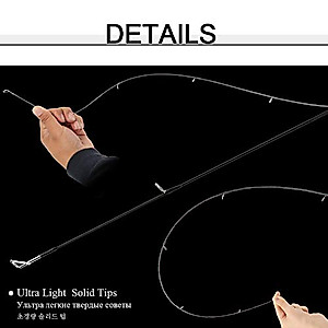 Rosewood 1.5m/1.68m/1.8m/2.1m Ultra Light Solid tip Spinning Fishing Rod Casting Poles (Casting Rod, 2.1m)