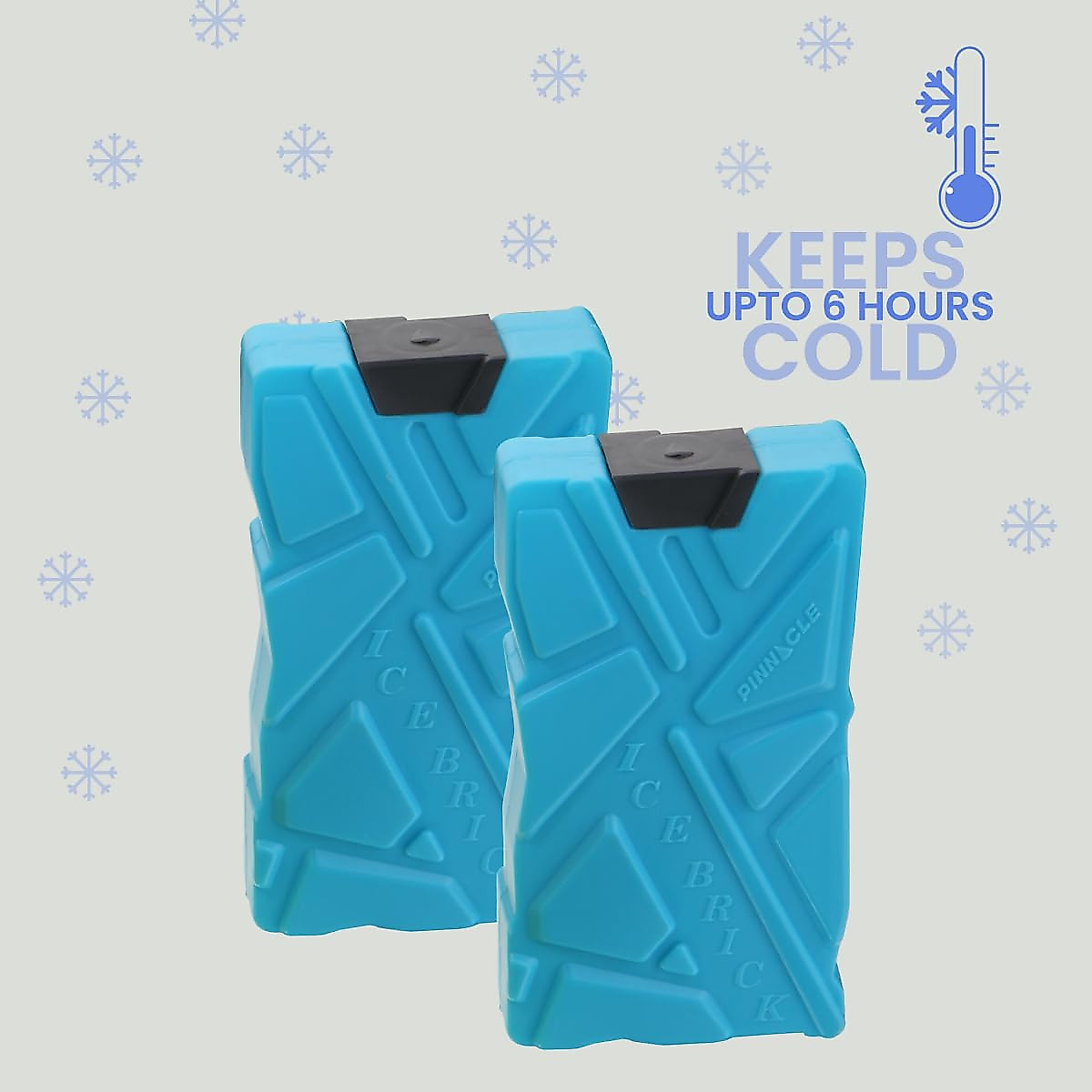 Pinnacle Ice Blocks for Cooler Set of 2, 20oz, Blue, Reusable, Leak-Free, Long Lasting, Non-BPA, Food Safe