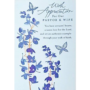 Greeting Card With Appreciation For Our Pastor and Wife So Thankful For The Wonderful Impact You Are Making In Our Church