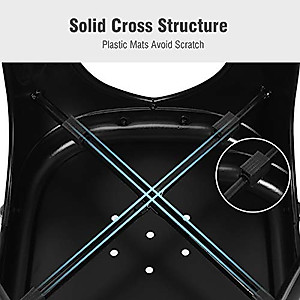 COSTWAY Metal Bar stools Set of 4, with Removable Back, Cafe Side Chairs with Rubber Feet, Stylish and Modern Chairs, for Kitchen, Dining Rooms, and Side Bar