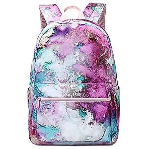 Abshoo Lightweight Galaxy School Backpacks for Teen Girls Backpack with Lunch Bag (A Galaxy)