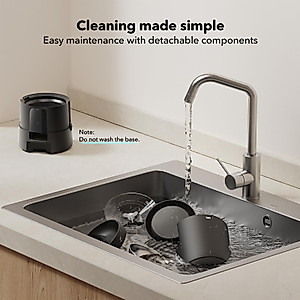 PETLIBRO Automatic Cat Feeder, Wi-Fi Rechargeable Cat Food Dispenser Battery-Operated with 30-Day Life, AIR 2.4G Wi-Fi Timed Pet Feeder for Cat & Dog, 2L Auto Cat Feeder, Black