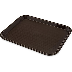 CFS Café Standard Cafeteria / Fast Food Tray, 11" x 14", Dark Brown