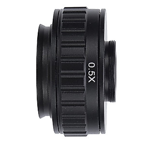 Agatige 0.5X C Mount Adapter Lens, Microscope Adapter Camera Adapter Mount Lens Adapter Trinocular Stereo Microscope Tube Focusing 38mm for Digital Camera CX Photo Port Stereo T490 Series Microscopes
