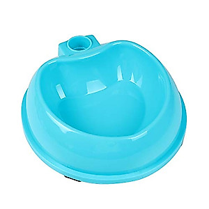 Pawow Pet Dog Cat Automatic Water Food Feeder Bowl Bottle Standing Dispenser with Detachable Pole Height Adjustable Automatically Drinking Water Bottle 500ML (Blue)