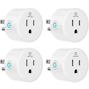 EIGHTREE Smart Plug, Smart Home WiFi Outlet Compatible with Alexa & Google Home, Alexa Smart Socket with Remote Control & Timer Function, 2.4GHz WiFi Only