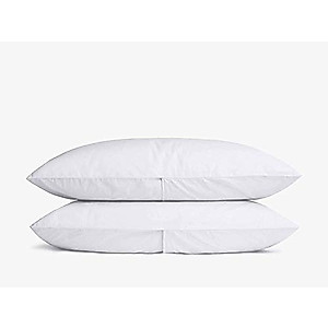 Toddler Pillowcases 12x16 Fits Pillows Sized 12x16 Baby Pillowcase Giza Cotton Pack of 2 Pillow Shams for Kids Pillowcase 12x16 Travel Pillow Case Covers 12X16, White