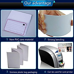 40pcs RFID 125KHz Proximity ID Card Compatible with EM4100 TK4100 (0.8mm) with UID Series Number for Access Control System,Key Card,Membership Card
