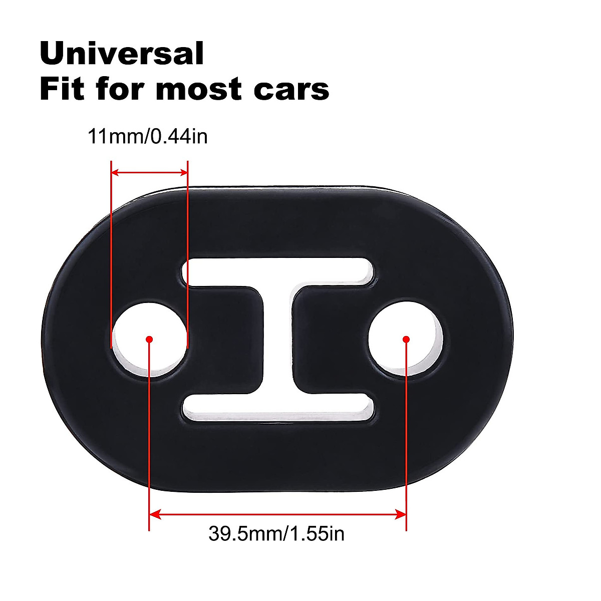 EVIL ENERGY 2" V Band Clamp with Flange Male Female Stainless Steel, Bundle with 2 Holes Exhaust Hanger Universal 2PCS