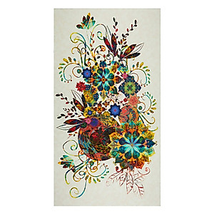 Kaufman Venice Flower 24" Panel Multi, Fabric by the Yard