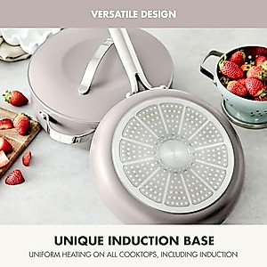 GreenPan Nova 10” Frying Pan Skillet and 4.37QT Sauté Pan with Lid, Oprah’s Favorite Things 2024, PFAS-Free Ceramic Nonstick, Induction Suitable, Sear, Fry, Broil, Dishwasher & Oven Safe, Clay