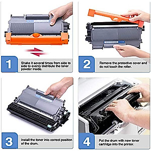 Compatible TN450 TN 450 TN-450 TN 420 TN420 TN-420 Black Toner Cartridge For Brother HL-2280DW HL-2270DW HL-2240 MFC-7240 MFC-7860DW MFC-7460DN DCP-7065DN HL-2240D Printer (4 x Toner)