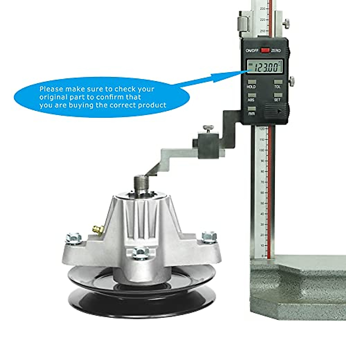 OKH New Parts Spindle Assembly Replaces MTD 918-04825B 918-04825B 918-05016 618-04825 with Mounting Screws