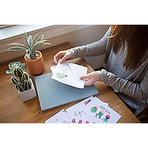 Cactus Thank You Cards with Envelopes for Thank You Notes! Bulk Set of 48 Blank Gift Cards with Envelopes for Baby Shower Note Cards, Watercolor Wedding Thank You Cards and Bridal Shower Thankyou Card