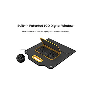 Powerness 120 Watt 18V Portable Solar Panel with 16.4 Feet/5 Meters DC Extension Cable