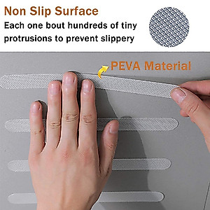 V-TOP 6 Pack Toothbrush Covers + 30 PCS Non Slip Bathtub Stickers