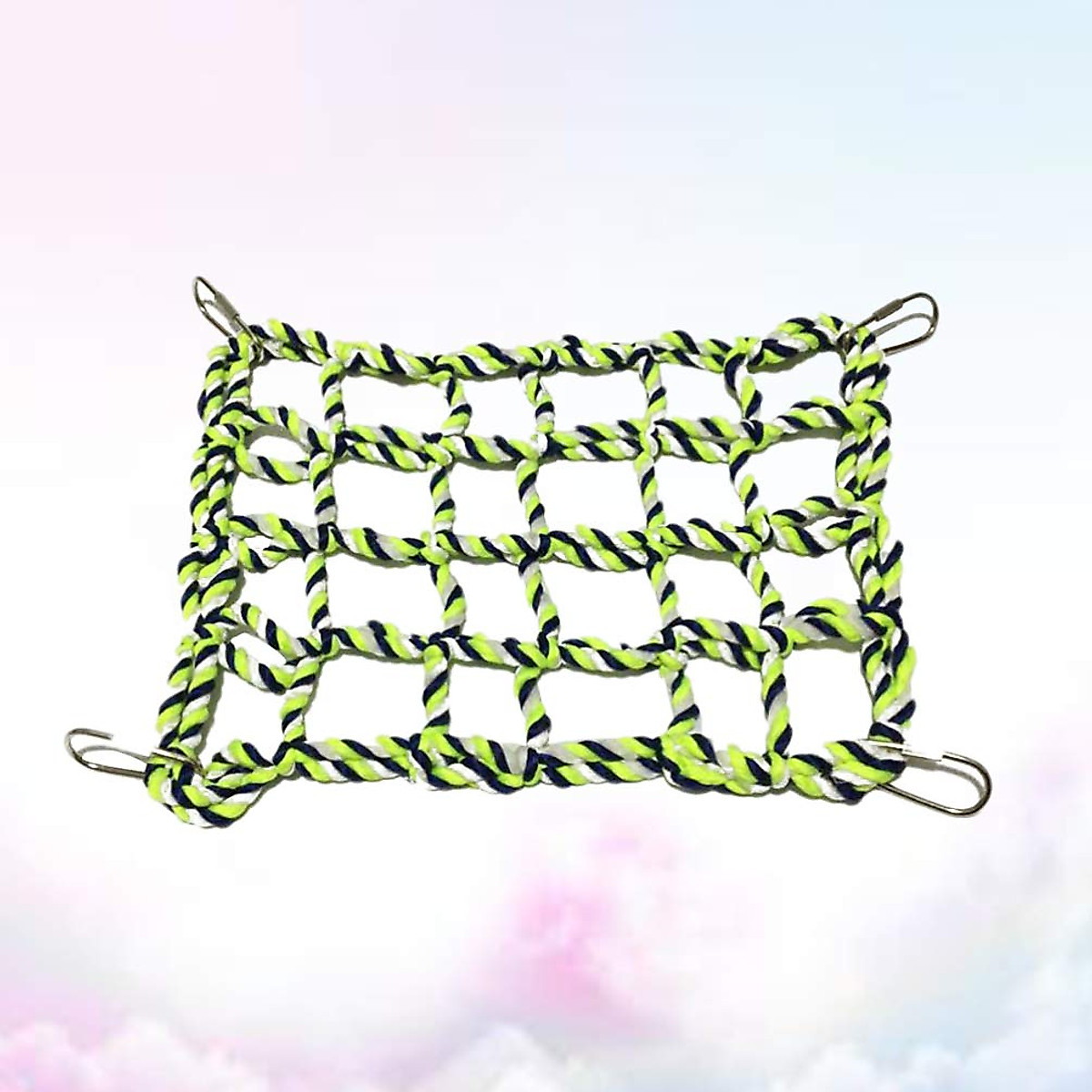 POPETPOP Animal Toys Bird Rope Perches Parrot Toys Chew Toys Hammock Net Animal Activity Toy Mozui Swing Bird Toy Guinea Pig Hammock Chinchilla Cage Ferret Toys Cotton Rope Net Cooling Down