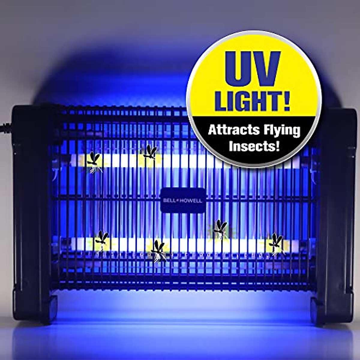 Bell + Howell Monster Zapper 2,800-Volt, 20-watts - Attracts and Kills Houseflies, Mosquitoes, Gnats - Electric Indoor Pest Control As Seen On TV