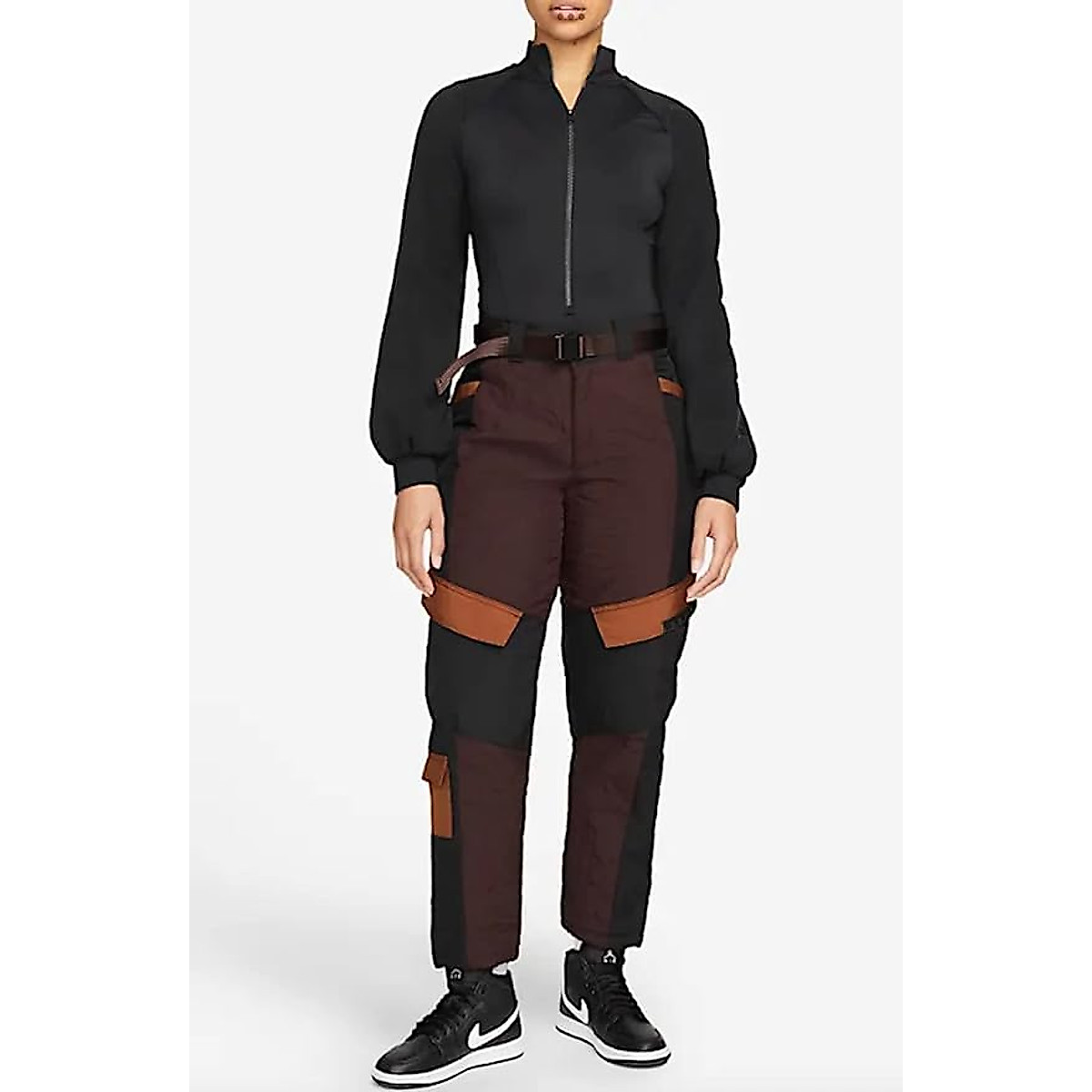 Jordan Women’s Cozy Girl Quilted Insulated Panel Pants, Brown Basalt/Black/Pecan/Dark Smoke Grey (as1, Alpha, x_l, Regular, Regular)