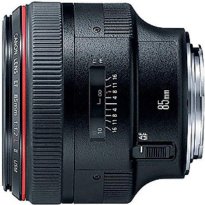Canon EF 85mm f1.2L II USM Lens for Canon DSLR Cameras - Fixed (Renewed)