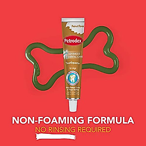 Petrodex Dental Care Kit for Dogs, Toothpaste and Toothbrushes, Peanut Flavor, 3-Piece Kit