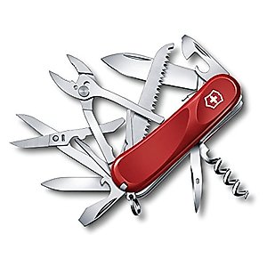 Victorinox Swiss Army Multi-Tool, Evolution S52 Pocket Knife, Red, 85mm