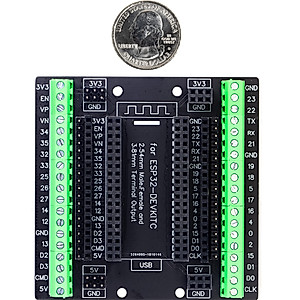 whiteeeen for ESP32 Super Breakout Board 3.81mm / 0.15" Terminal GPIO Expansion Board 3 Types Outputs for ESP32-DevKitC ESP-WROOM-32 Block PCB