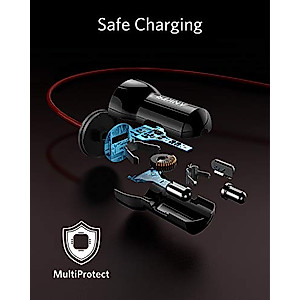 iPhone Car Charger, Anker 12W 5V Lightning [Mfi-Certified], PowerDrive Car Charger with 3ft Apple Certified Cable, for iPhone 14 13 12 11 Pro Max mini XS XR X 8 7 6 Plus, iPad Pro/Air 2/mini, and More