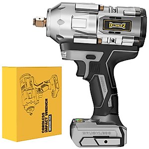 Cordless Impact Wrench 1/2 inch for DeWalt 20v Battery, Impact Wrench 900Ft-lbs(1200N.m) High Torque Brushless Electric Impact Gun, Power Impact Driver with 4-Mode Speed, LED Work Light(no battery)