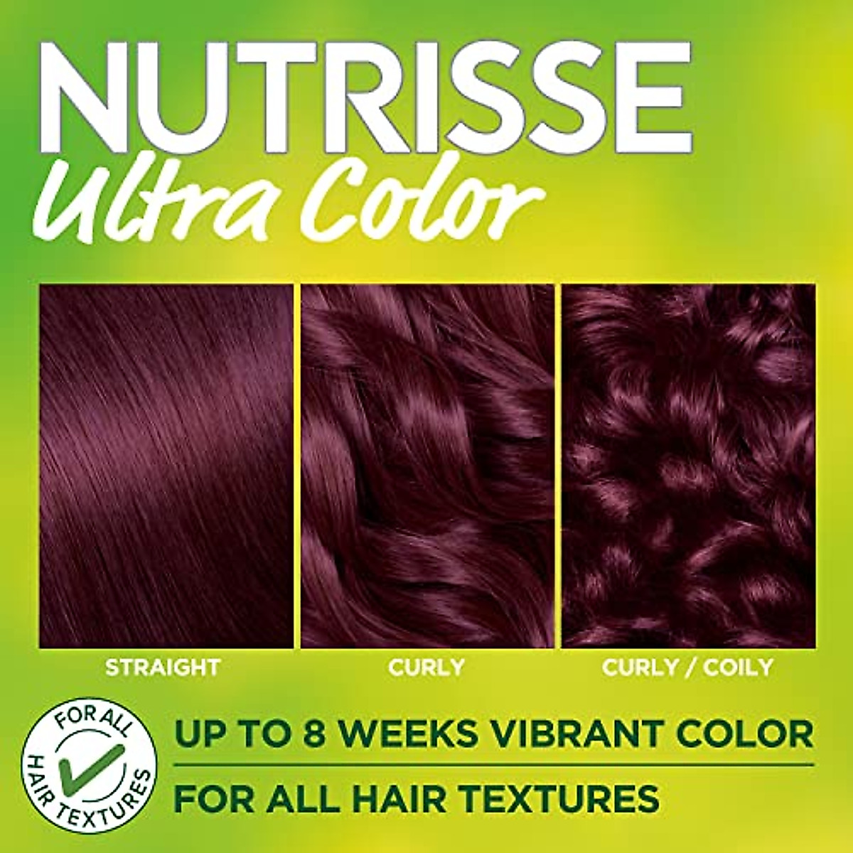 Garnier Hair Color Nutrisse Ultra Color Nourishing Creme, BR2 Dark Intense Burgundy (Passion Fruit) Red Permanent Hair Dye, 2 Count (Packaging May Vary)