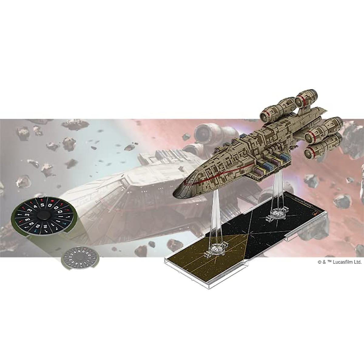 Star Wars X-Wing 2nd Edition Miniatures Game C-ROC Cruiser EXPANSION PACK | Strategy Game for Adults and Teens | Ages 14+ | 2 Players | Average Playtime 45 Minutes | Made by Atomic Mass Games