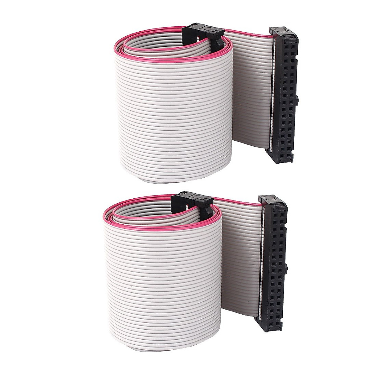 uxcell a16022500ux0072 2.54mm 34-Pin Female to Female IDE PATA Flat Ribbon Cable 50cm (Pack of 2)