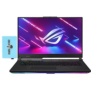 ASUS ROG Strix Scar 17 17.3" QHD IPS Gaming Laptop (AMD Ryzen 9 7945HX 16-Core, 64GB DDR5 4800MHz, 2TB PCIe SSD, GeForce RTX 4080 12GB, RGB KYB, WiFi 6E, Win11P) w/Dockztorm Dock