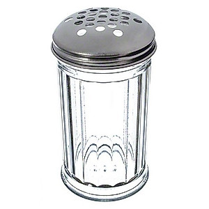 American Metalcraft (SAN319) 12 oz Plastic Cheese Shaker w/Extra Large Holes Lid