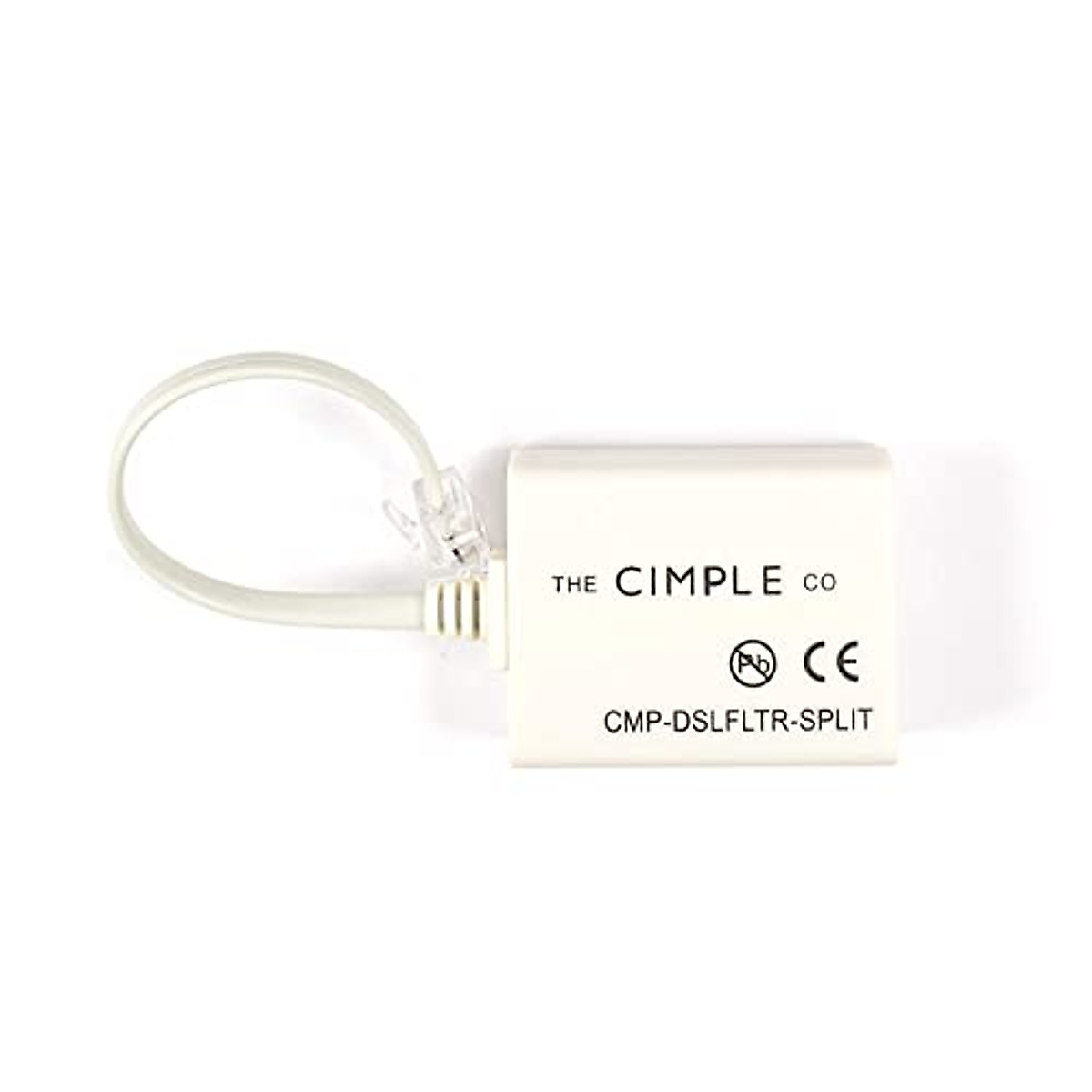 THE CIMPLE CO 2 Wire, 1 Line DSL Filter, with Built in Splitter - for Removing Noise and Other Problems from DSL Related Phone Lines