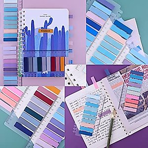 Antner 1200pcs Sticky Index Tabs Page Markers Colored Book Tabs Sticky Notes Page Flags Index Tabs Annotation Tabs Label Stickers