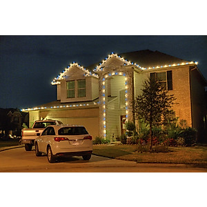 C9 LED Replacement Bulb by MIK Solutions (Pack of 25) LED Blue Replacement Christmas Light Bulbs Faceted Retrofit Candle Shape Commercial Grade E17 Socket Roof Lights Bulbs