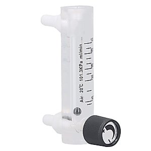 Gas Flowmeter, Transparent Acrylic Gas Flowmeter, Air Oxygen Gas Flows Meter Tools for Measuring Controlling Gas Flowing