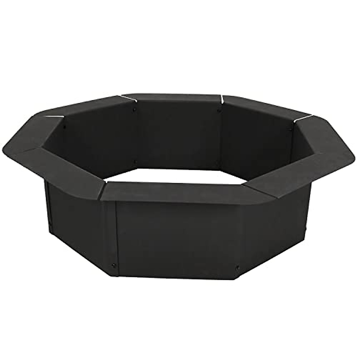 Sunnydaze 2.2mm Thick Steel Above-/In-Ground Octagon Fire Pit Insert - 38 Inches W