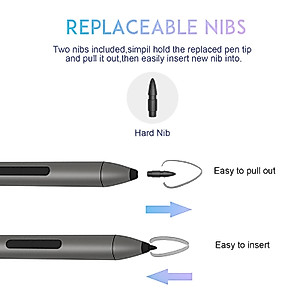 Genuine Digital Stylus Pen for HP Envy x360/Pavilion x360/Spectre x360 2-in-1 Touch Screen Laptops, Support MPP 1.51 Tilt Pen with 1024 Pressure Sensitivity