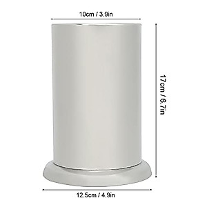 Coffee Stirrers Holder, High Capacity Kitchen Storage Holder Draining Hole Design Safe Cutlery Storage Box Space Saving for Straw Spoon Fork(S)