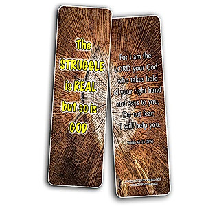 Trusting God and Not Worrying Religious Christian Bookmarks (30-Pack) - Handy Reminder About Trusting God and Not Worrying