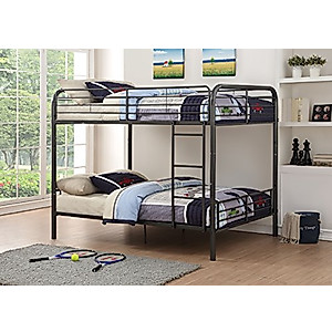 ACME Bristol Gunmetal Full over Full Bunk Bed