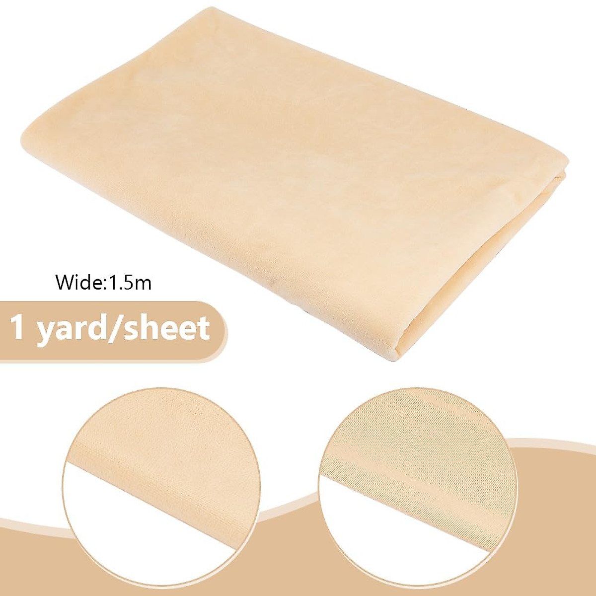 PH PandaHall Cloth Doll Skin Color 59x35 Inch Doll Making Fabric Waldorf Doll Handmade Plush Doll for Sewing Material Apparel Cloth Bags Puppet Crochet