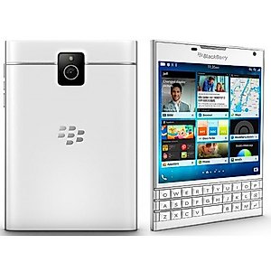 BlackBerry Passport Factory Unlocked Cellphone 4.5" 32GB 13MP (White) - International Version No Warranty