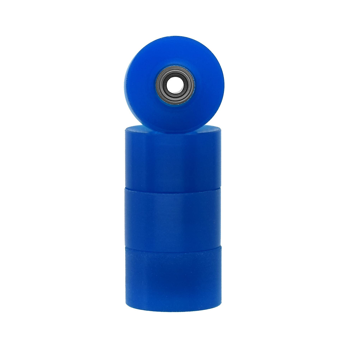 Teak Tuning Apex 71D Urethane Fingerboard Wheels - Cruiser Style, Bowl Shaped, 8.7mm Diameter - ABEC-9 Stealth Bearings - Made in The USA - Cobalt Blue Colorway