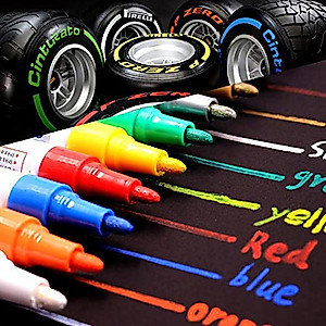 Ryanli Oil Based Paint Marker, White Paint Pen for Art, Quick Dry and Waterproof White Paint Markers Pens for Rock Painting, Stone, Ceramic,Glass,Wood,Tire,Metal,Graffiti 1PCS Orange One-size