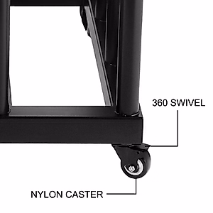Happybuy Vinyl Cart Mobile Rack 16 Roll Capacity Vinyl Roll Rack 2" Core Vinyl Rolling Cart 1200 lbs Heavy Duty Digital Media for Mobile Storage (16 Rolls)