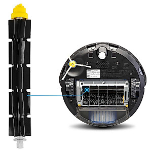 Energup Accessory for Irobot Roomba 500 600 610 620 650 Series Vacuum Cleaner, Package Includes 3Pack Filter, 3Piece Side Brushes, 1 Pack Bristle & Flexible Beater Brush, 2 x cleaning tools